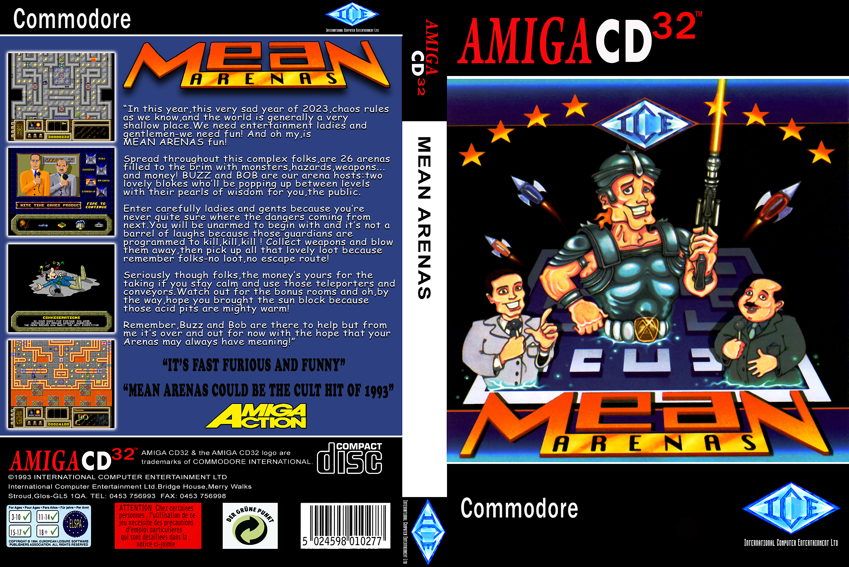 Commodore Amiga CD32 Game Covers Box Scans Box Art CD Labels Cart Labels