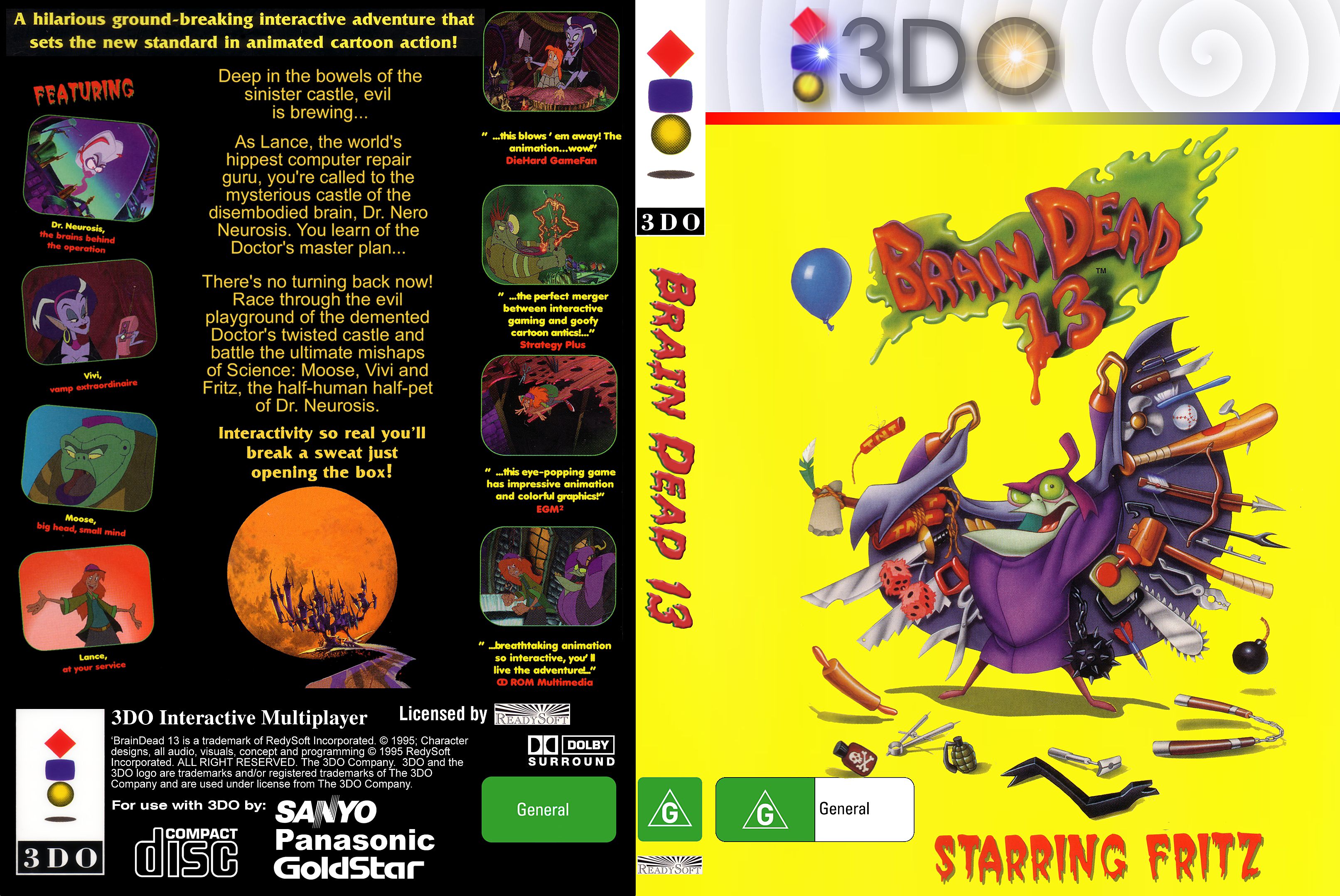 Panasonic 3DO Game Covers Box Scans Box Art CD Labels Cart Labels
