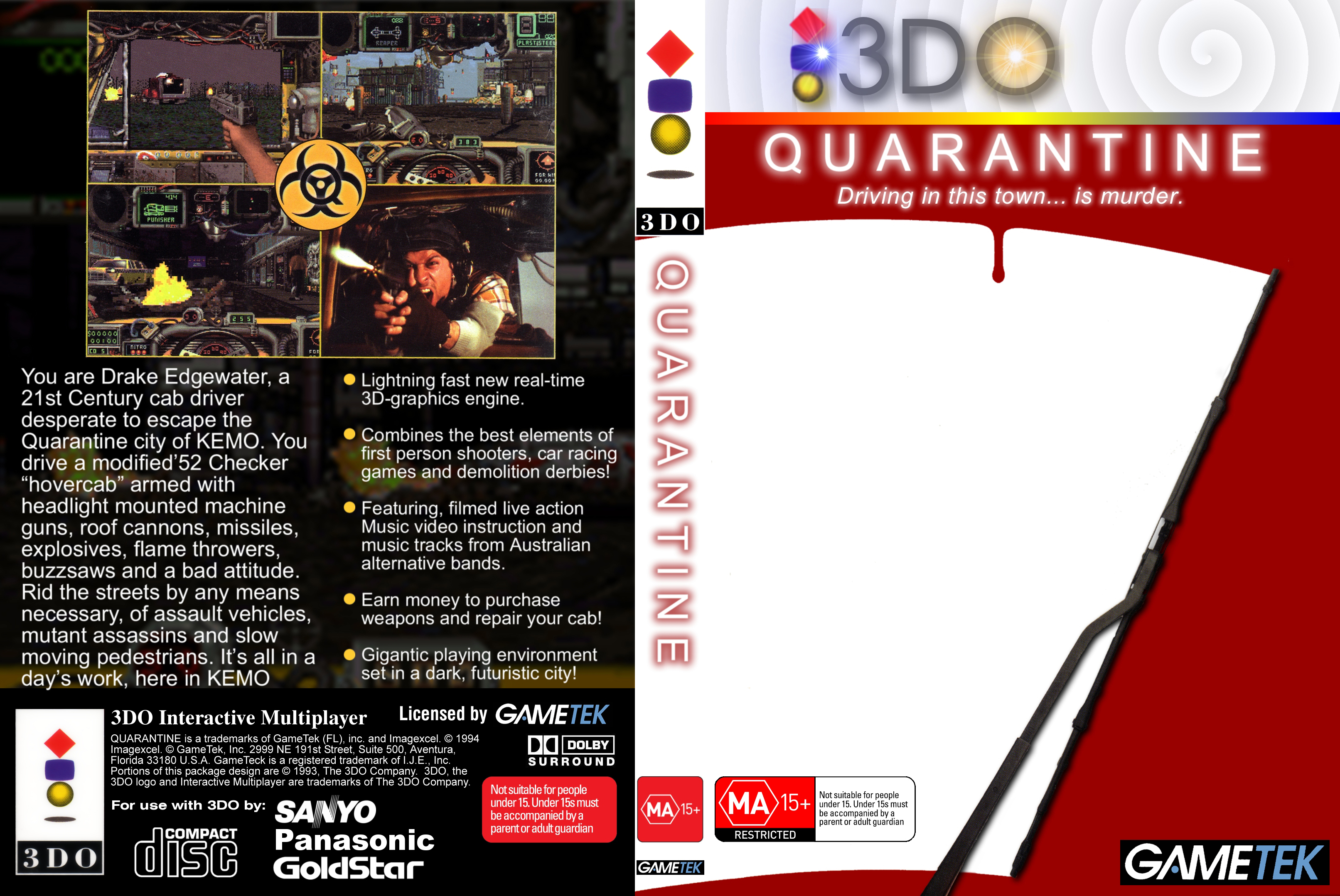 Panasonic 3DO Game Covers Box Scans Box Art CD Labels Cart Labels
