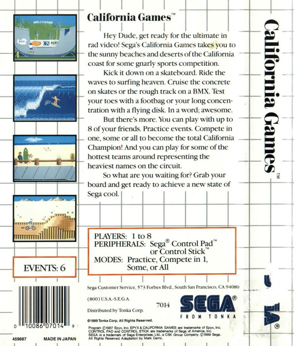 Sega Master System C Game Covers Box Scans Box Art CD Labels Cart Labels