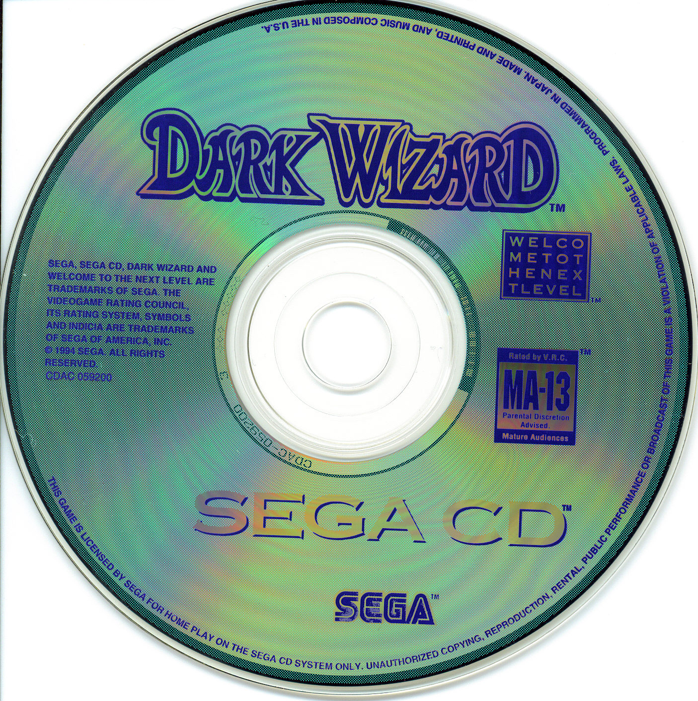 Sega Mega CD Disc Scans d Game Covers Box Scans Box Art CD Labels Cart ...