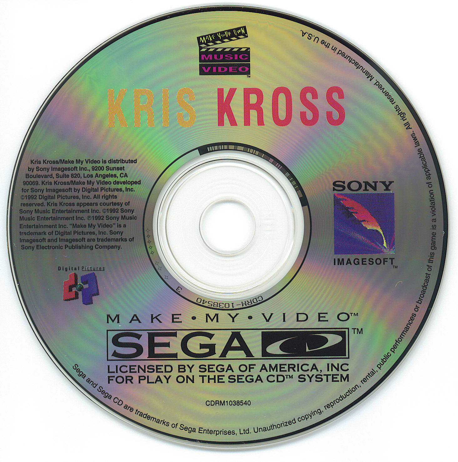 Sega Mega CD Disc Scans m Game Covers Box Scans Box Art CD Labels Cart ...