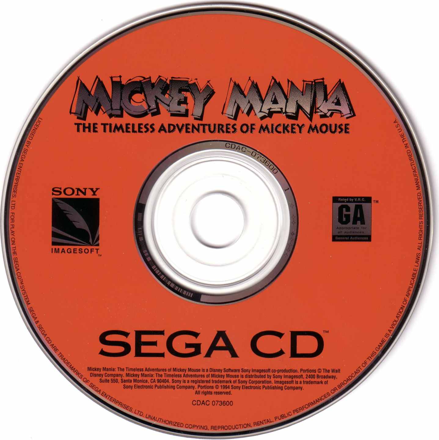 Sega Mega CD Disc Scans m Game Covers Box Scans Box Art CD Labels Cart ...