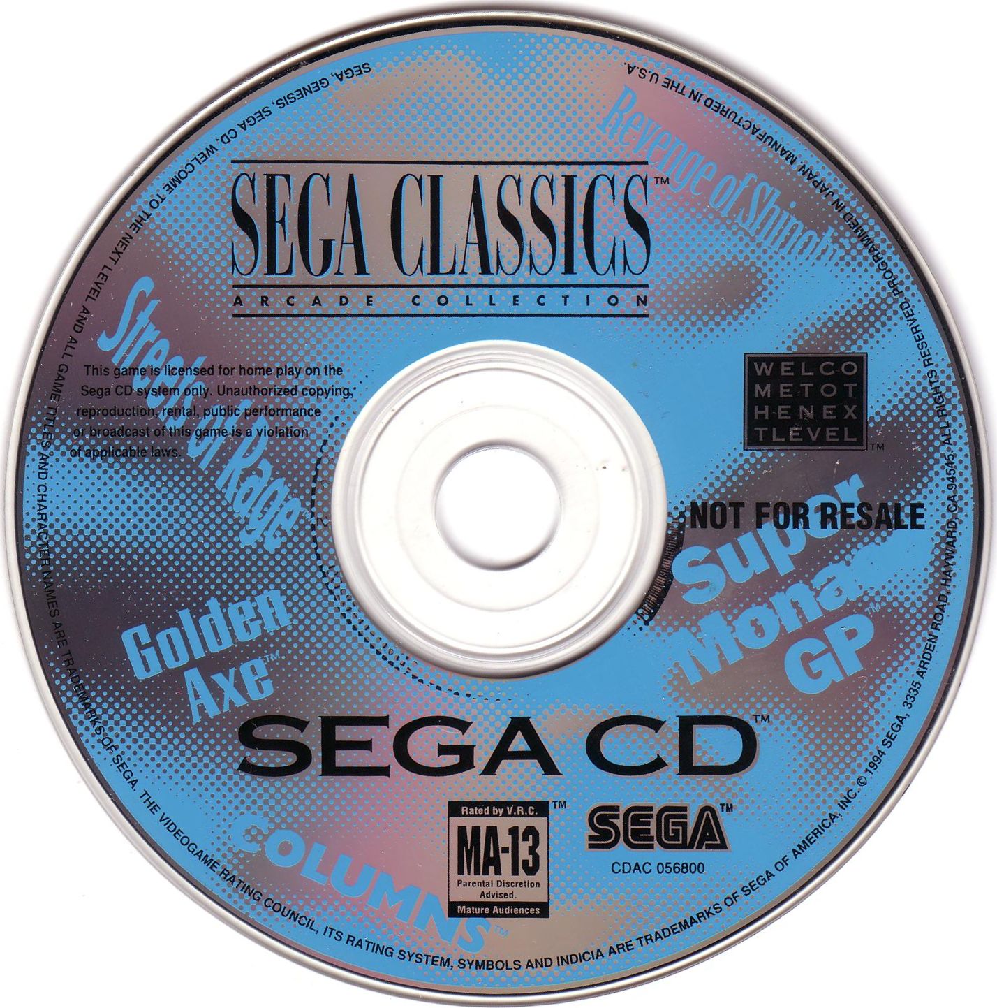 Sega Mega CD Disc Scans s Game Covers Box Scans Box Art CD Labels Cart ...