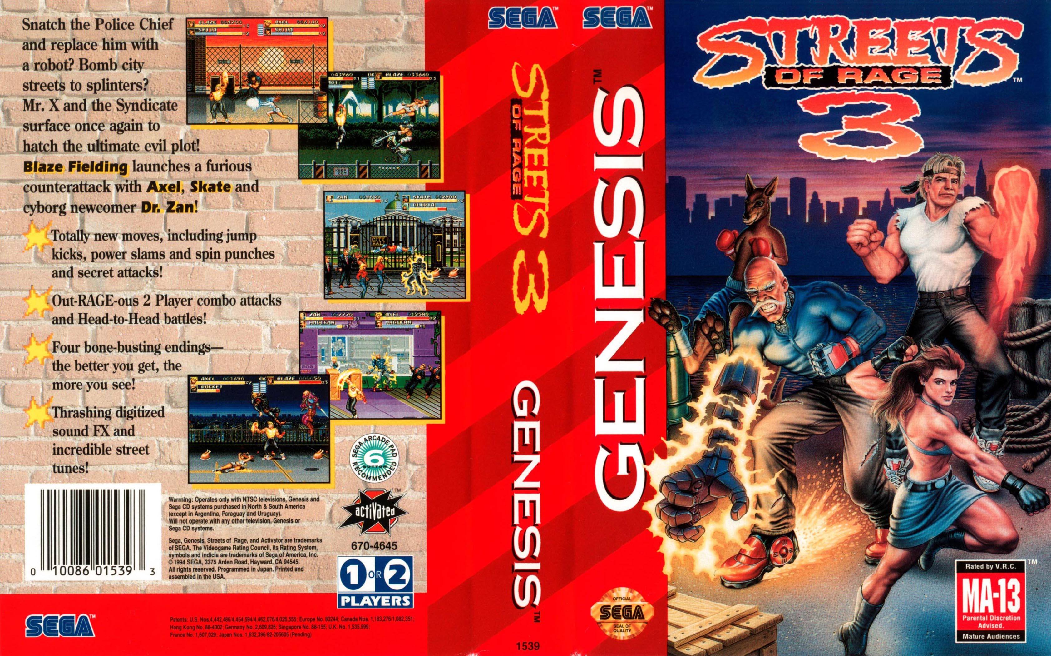 Sega Megadrive Genesis S Game Covers Box Scans Box Art CD Labels Cart ...