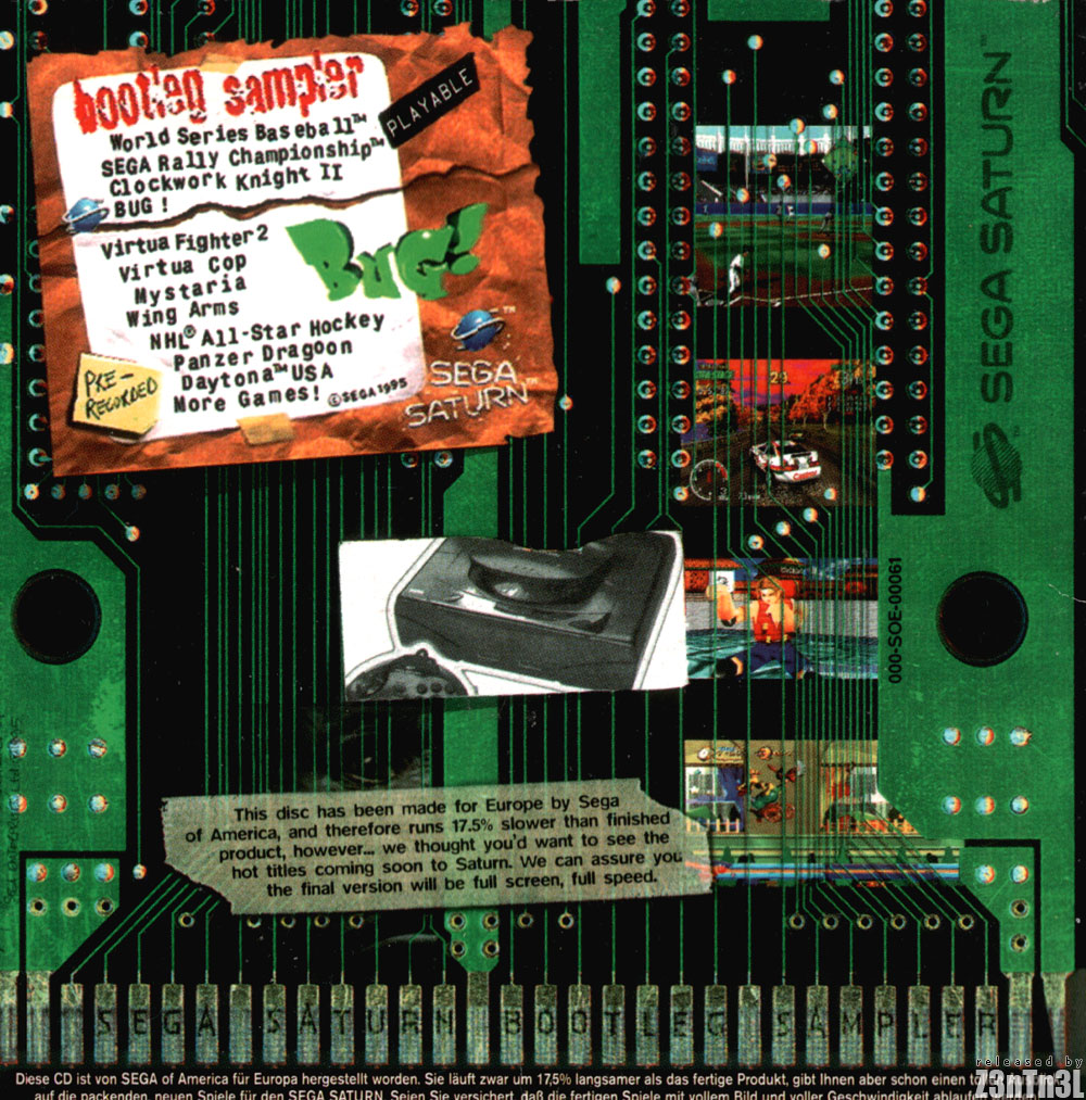 Sega Saturn B Bootleg Sampler E Game Covers Box Scans Box Art CD Labels ...