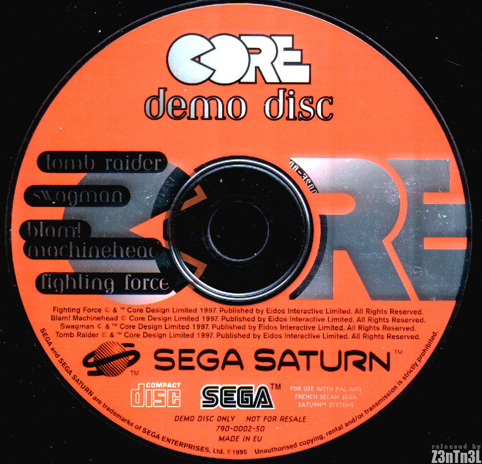 Sega Saturn C Core Demo Disc E Game Covers Box Scans Box Art CD Labels ...