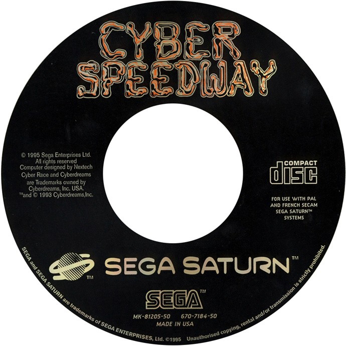 Sega Saturn C Cyber Speedway E Game Covers Box Scans Box Art CD Labels ...
