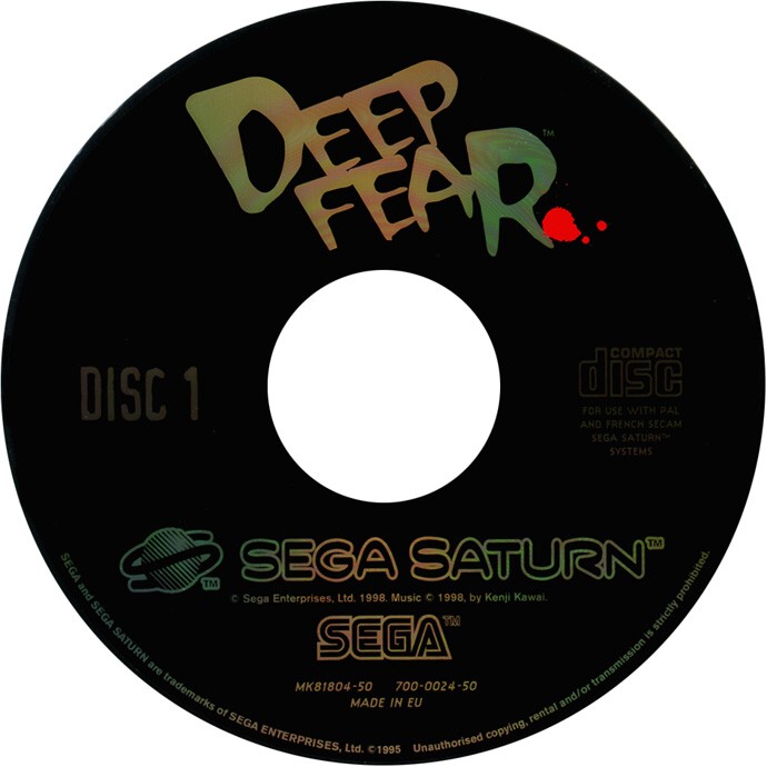 Sega Saturn D Deep Fear E Game Covers Box Scans Box Art CD Labels Cart ...