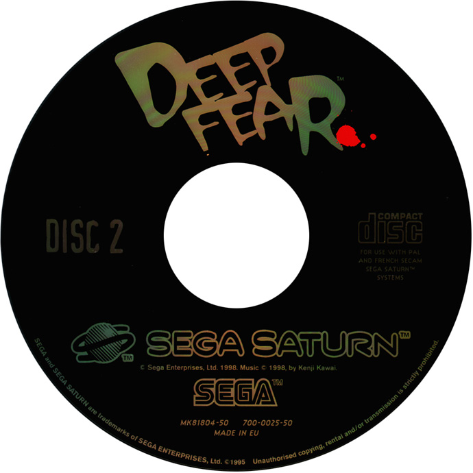 Sega Saturn D Deep Fear E Game Covers Box Scans Box Art CD Labels Cart ...
