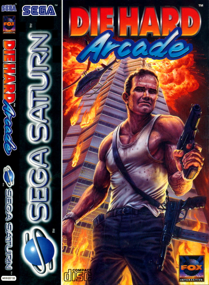 Sega Saturn D Die Hard Arcade E Game Covers Box Scans Box Art CD Labels ...
