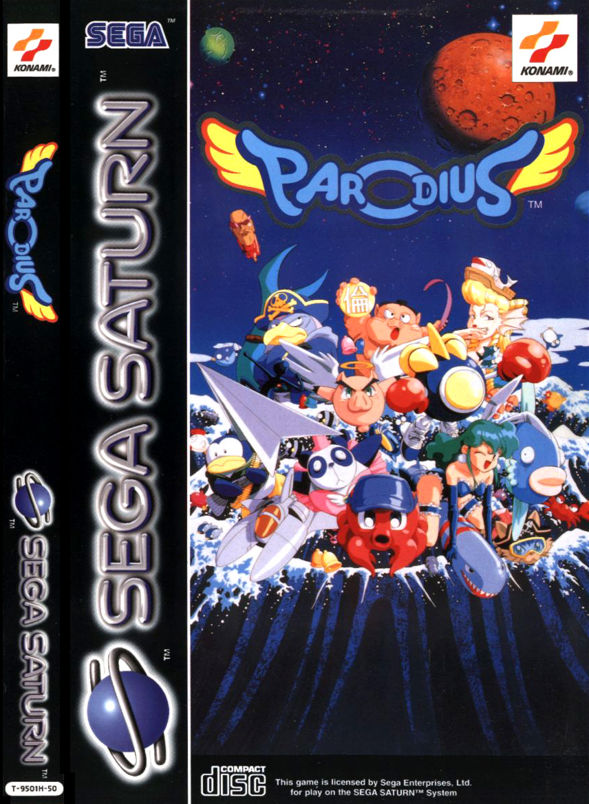 Sega Saturn P Parodius E Game Covers Box Scans Box Art CD Labels Cart ...