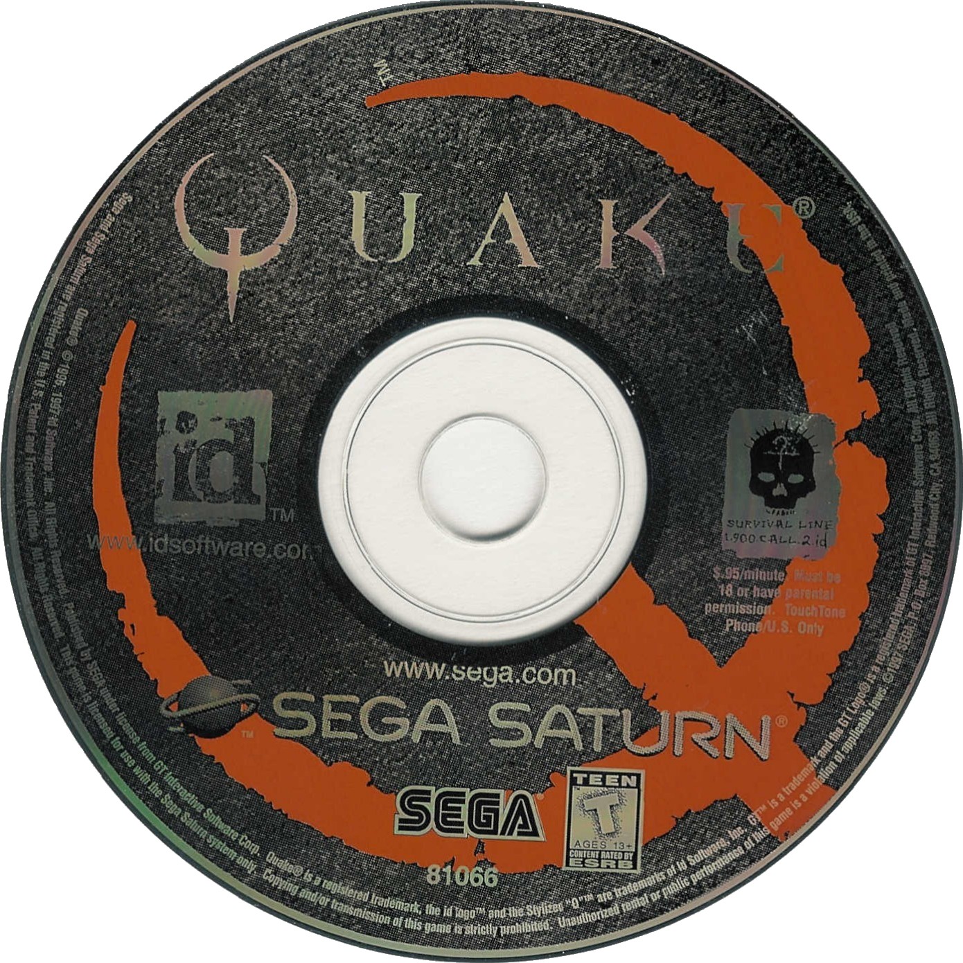 Sega Saturn Q Quake U Game Covers Box Scans Box Art CD Labels Cart Labels