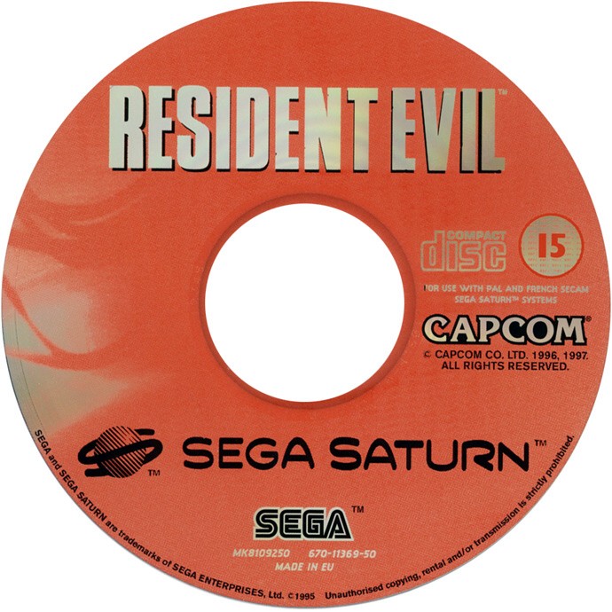 Sega Saturn R Resident Evil E Game Covers Box Scans Box Art CD Labels ...