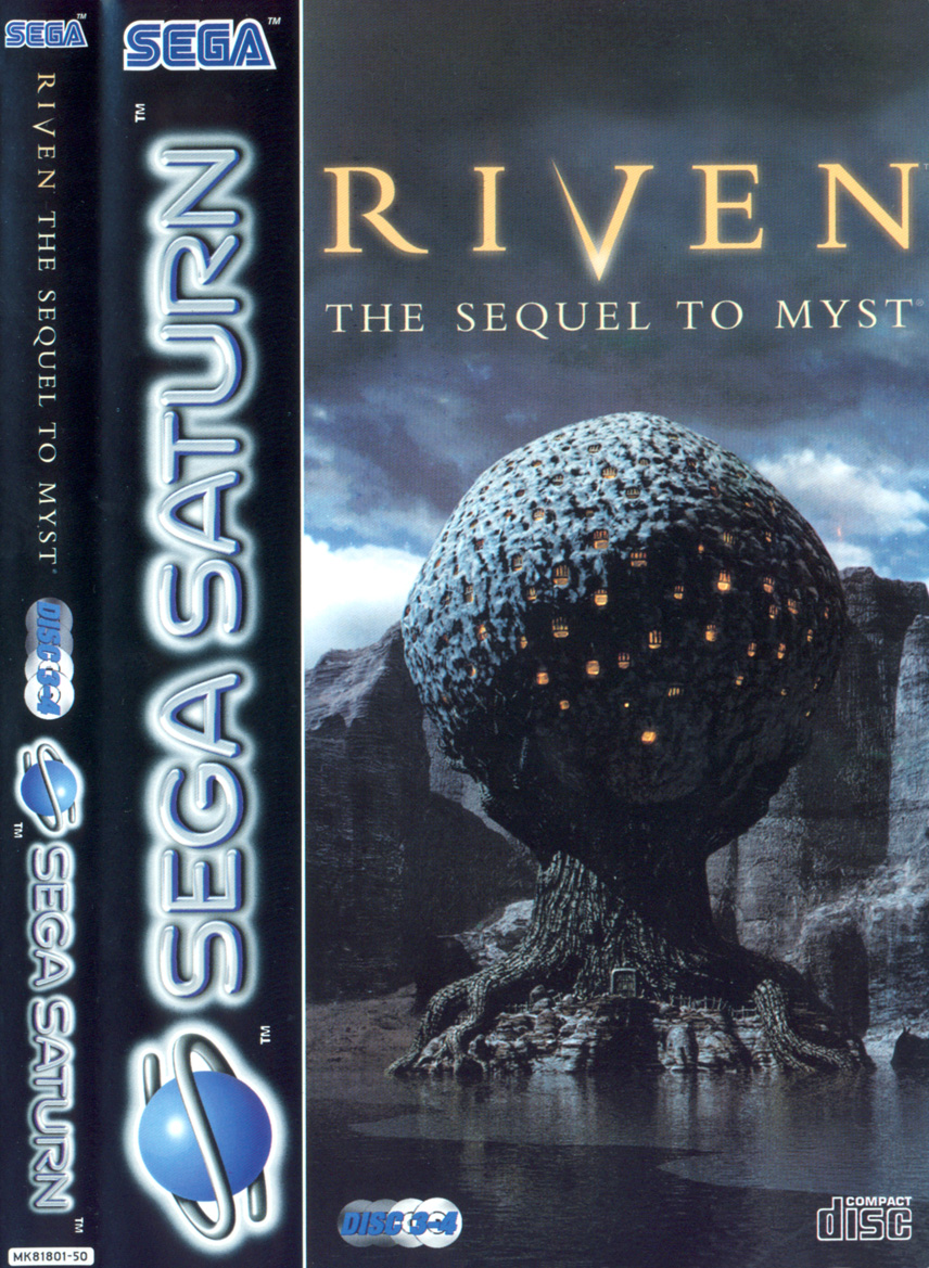 Sega Saturn R Riven E Game Covers Box Scans Box Art CD Labels Cart Labels