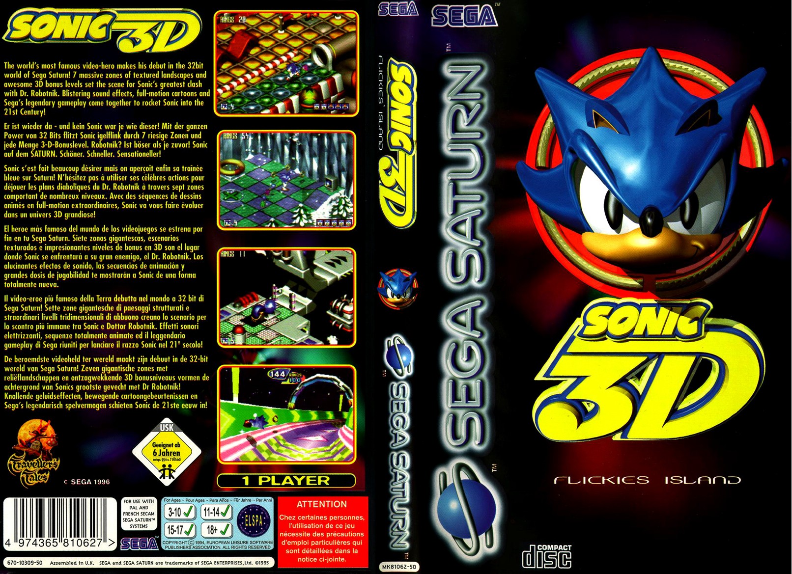 Sega Saturn Sonic Games