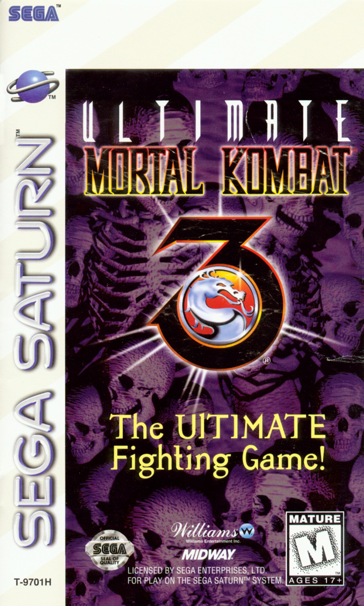 Sega Saturn U Ultimate Mortal Kombat 3 U Game Covers Box Scans Box Art ...