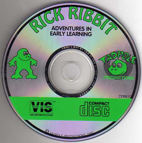 Tandy Radio Shack VIS Rick Ribbit Adventures in Early Learning vis Game ...